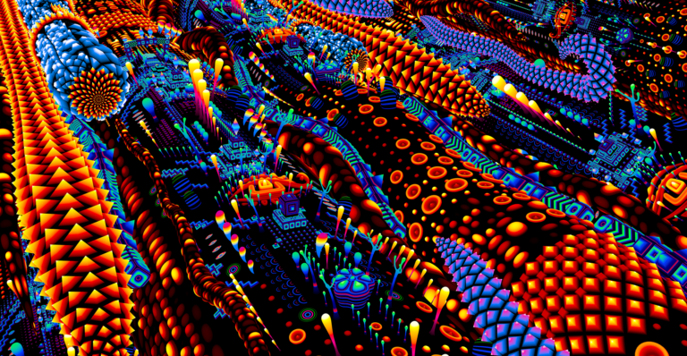 Psychedelic visuals of TAS - Orb Mag